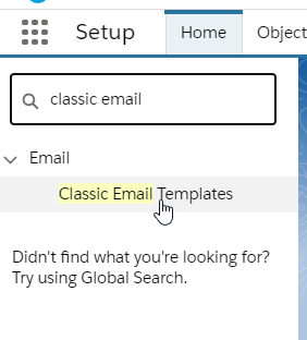 How to Modify Classic Email Template