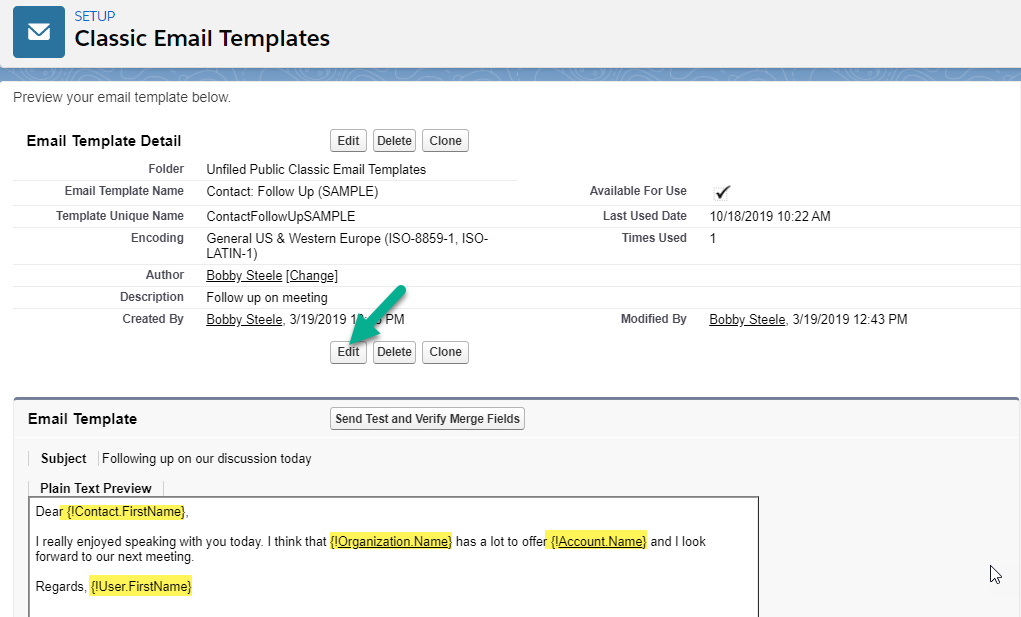 How to Modify Classic Email Template
